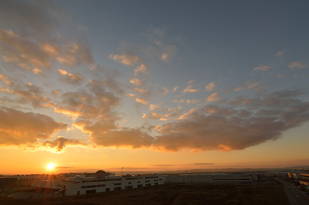 Photo #232 with sky, medium-clouds, sunset, sun | FlyingArchitecture