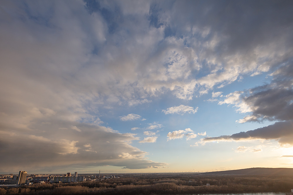 Photo #1877 with sky, clouds, medium-clouds, time-of-the-day, sunset | FlyingArchitecture