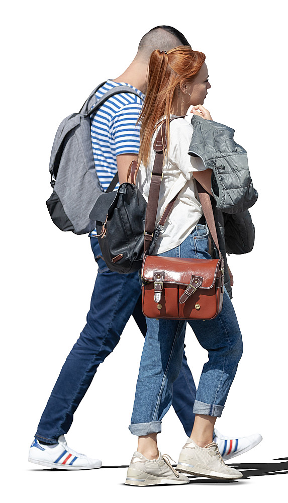 Photo #3415 with people, cutout, backpack, purse, walking, teen ...