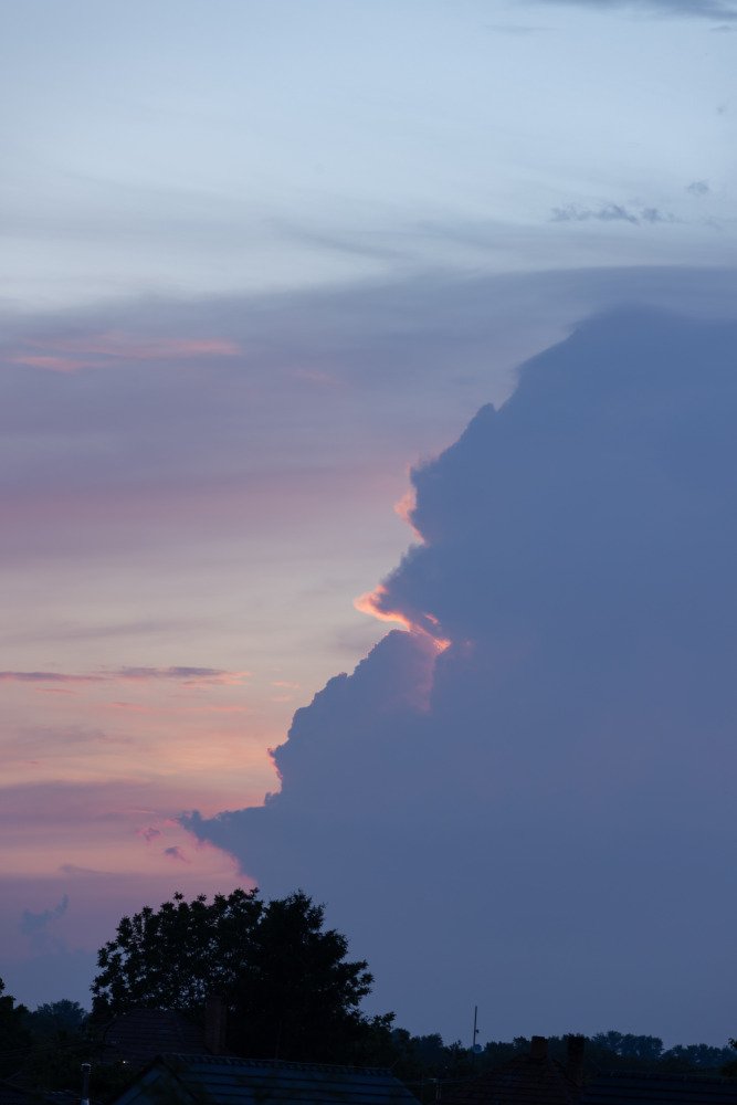 Photo #3868 with sky, clouds, medium-clouds, dusk, sunset | FlyingArchitecture