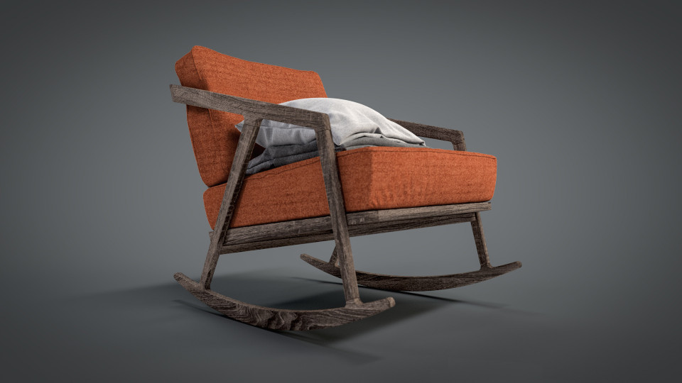 Katakana rocking chair | FlyingArchitecture